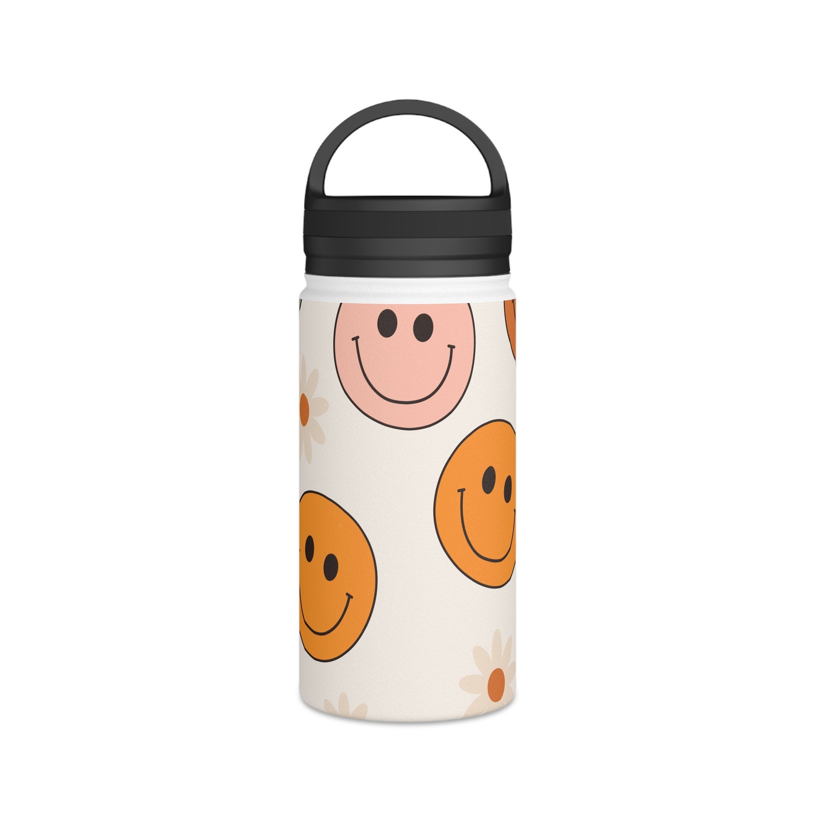 Retro Smiley Face Water Bottle Stainless Steel Water Bottle - Etsy