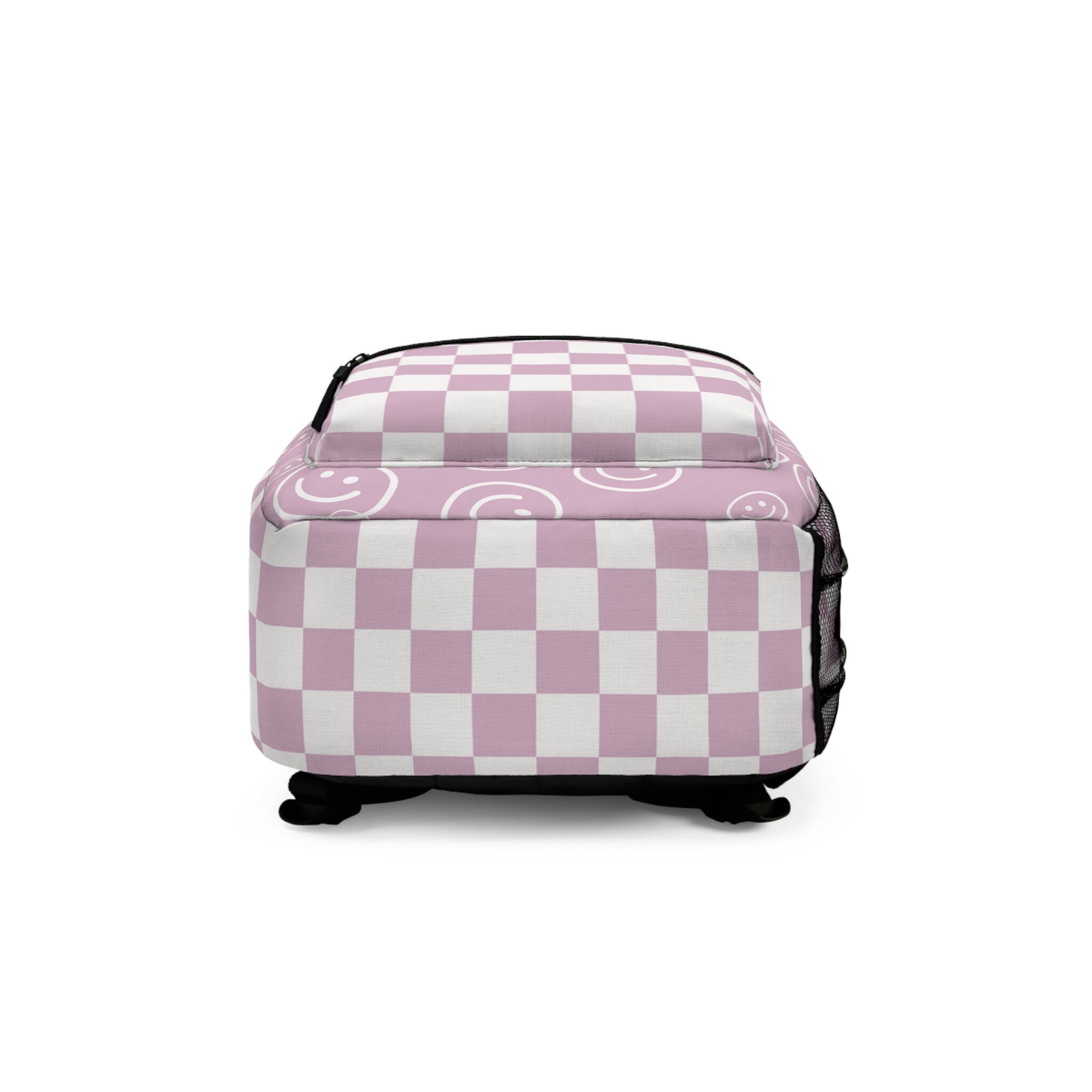 Retro Lavender and White Floral Smiley Face Backpack sold by Dayna ...