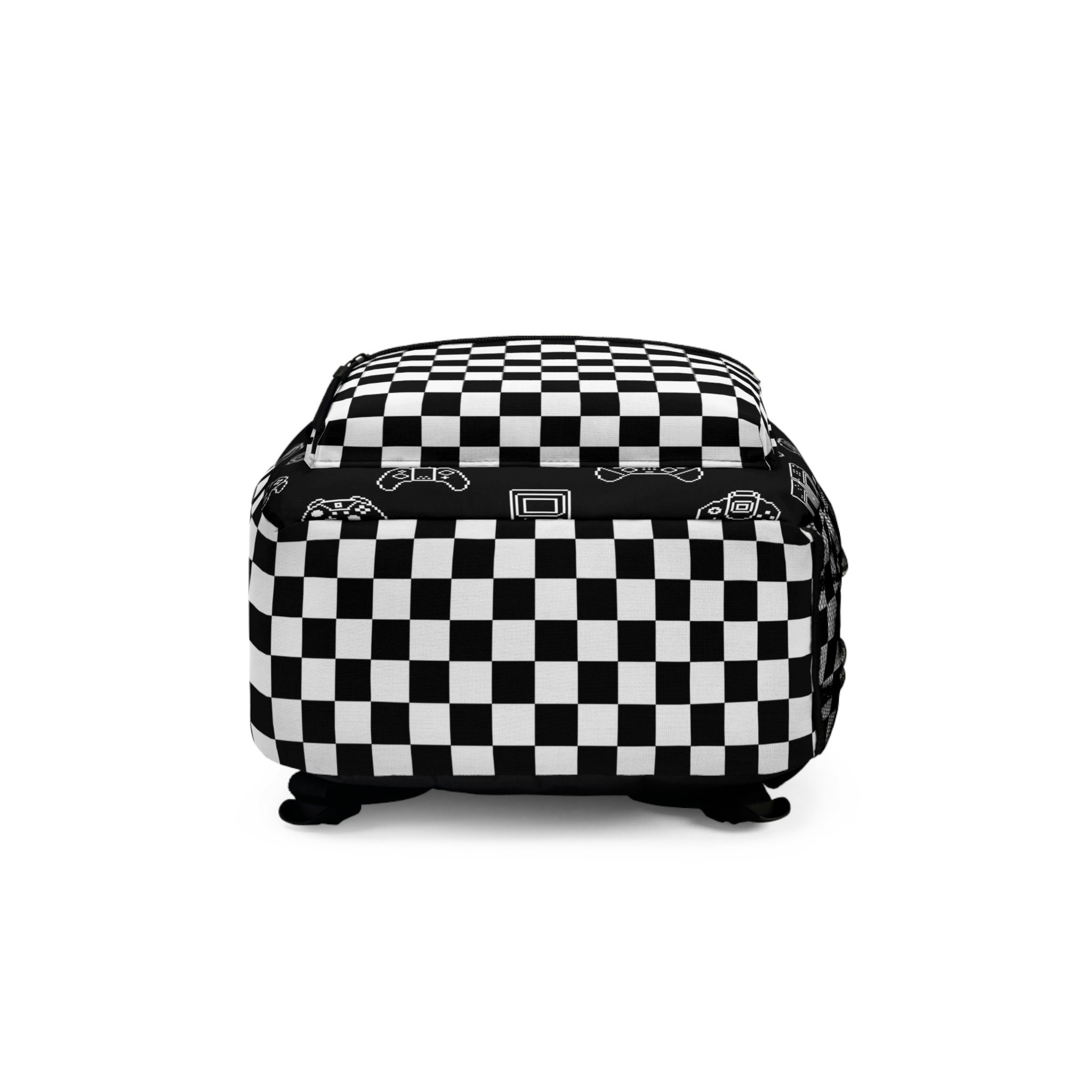 Retro Video Game & Checkered Backpack Travel or School Backpack - Etsy