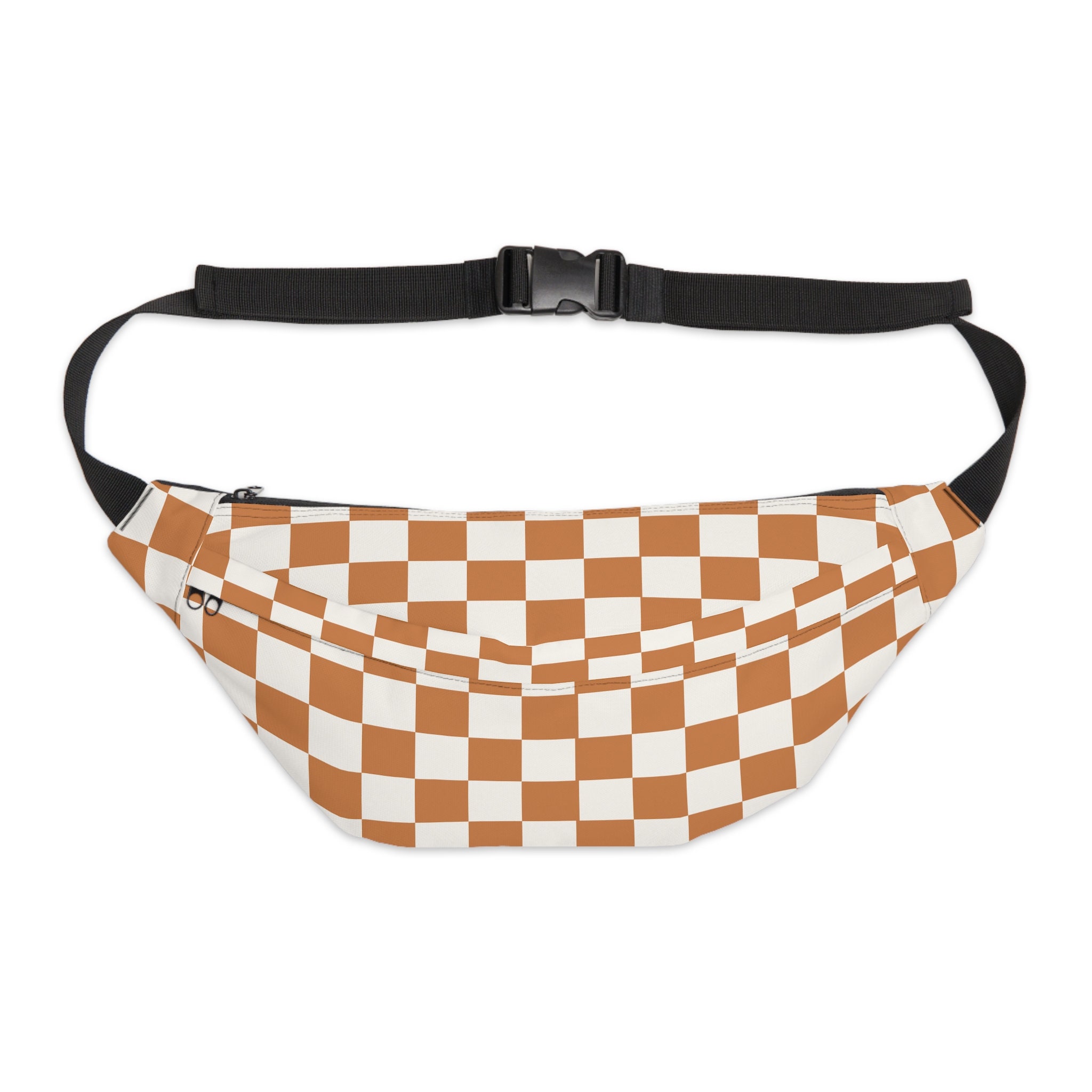 Large Orange and White Checkered Fanny Pack Bum Bag - Etsy
