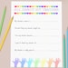 Rainbow All About My Teacher Printable, Memory and Keepsake for School ...