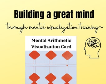 Mental Arithmetic Visualization Card: Abacus Math Practice (PDF) - Etsy