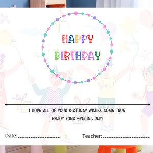 Happy Birthday Printable Certificates, Certificates for Student, Child ...