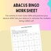Abacus Bingo Worksheet: Math Game, Fun Learning (digital Copy) - Etsy