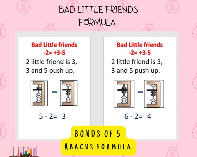 Nine A4 Abacus Visuals for Kids – PDF Templates for Mental Maths ...