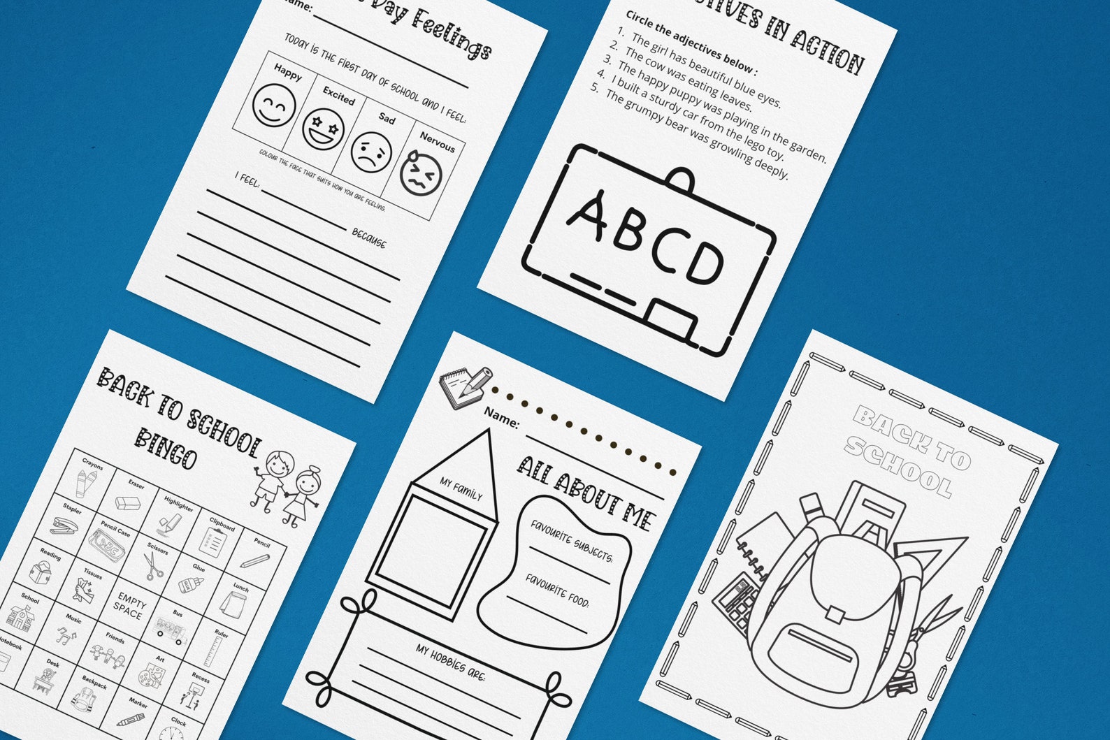 Back to School Printable Activities, Back to School Bingo, First Week ...