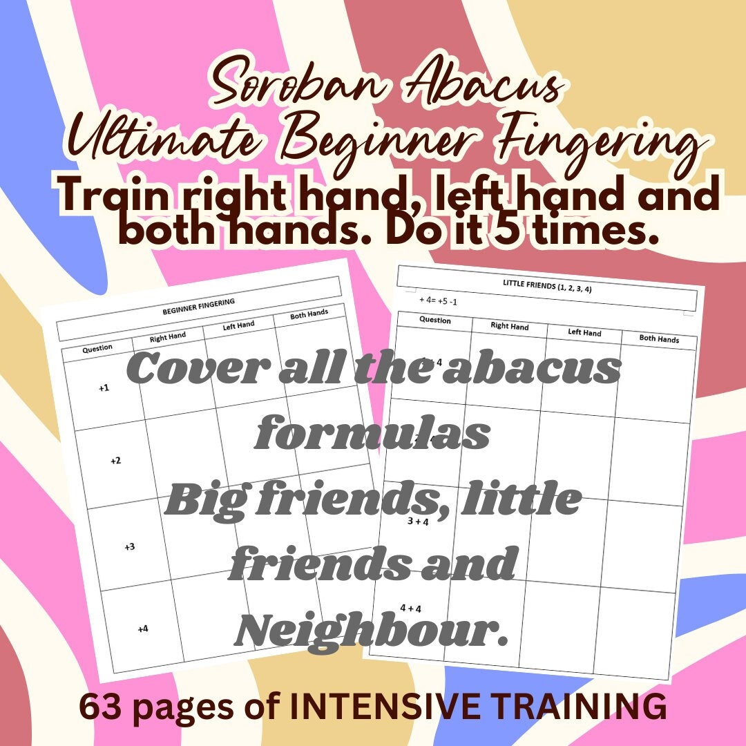 Ultimate Soroban Abacus Math Fingering for Beginners/ Soroban Math ...