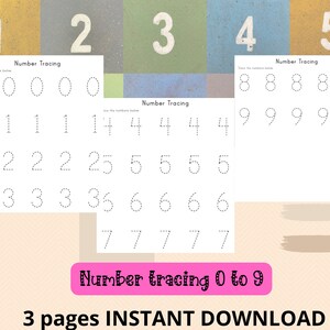 Preschool 3 in 1 Worksheets, Alphabet Letter Tracing Worksheet, Numbers ...