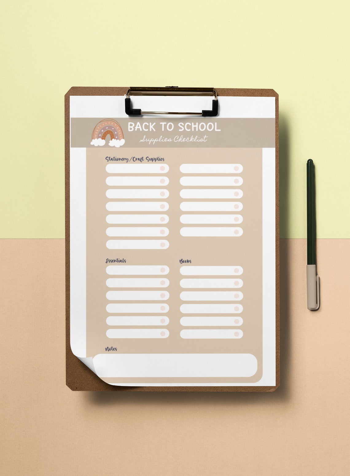 Back to School Checklist Printables: Daily & Habit Tracker (digital ...