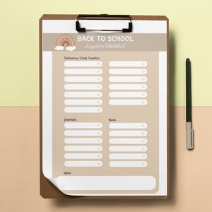 Back to School Checklists, Printable Checklists, Kids Daily Checklists ...