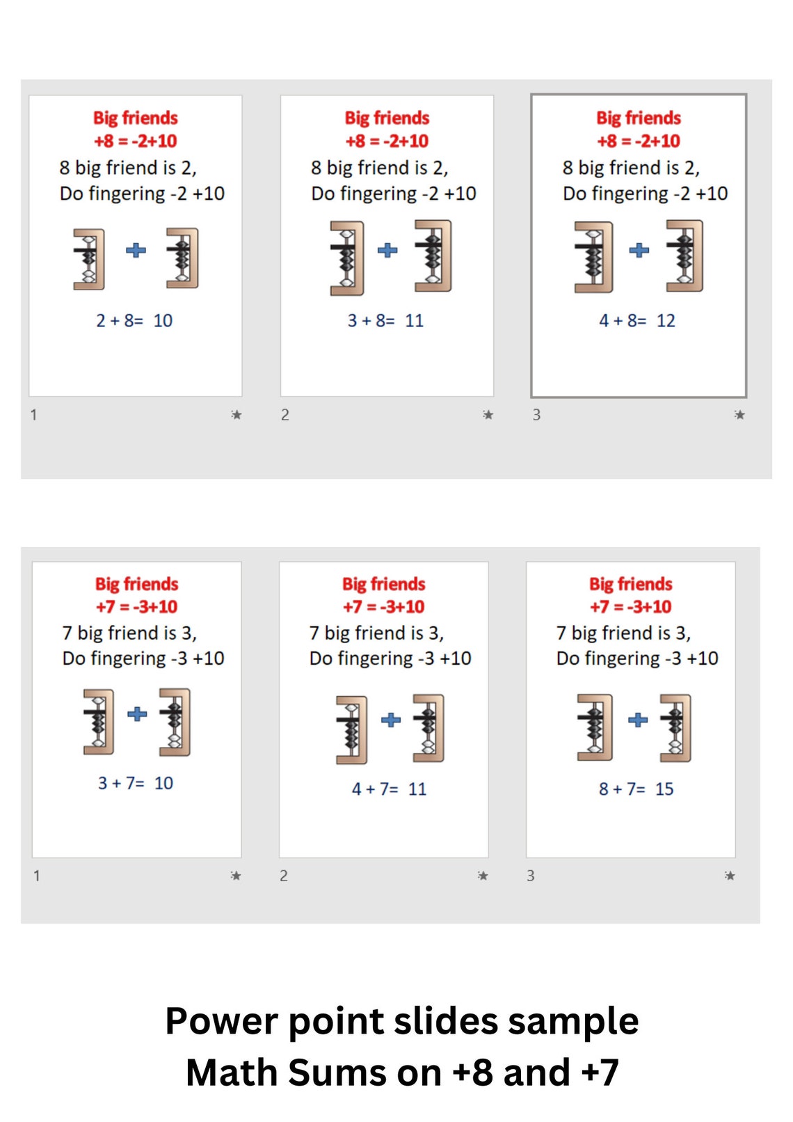 Abacus Powerpoint, Big Friends Formula, Bonds of 10, Math Sums, Soroban ...