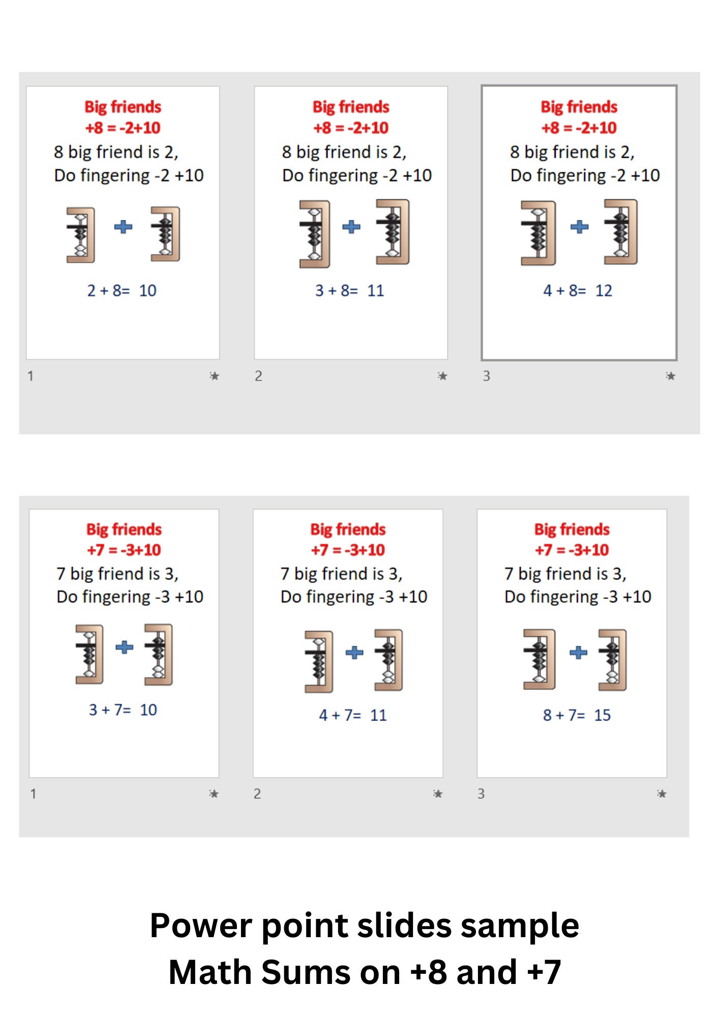 Abacus Powerpoint, Big Friends Formula, Bonds of 10, Math Sums, Soroban ...