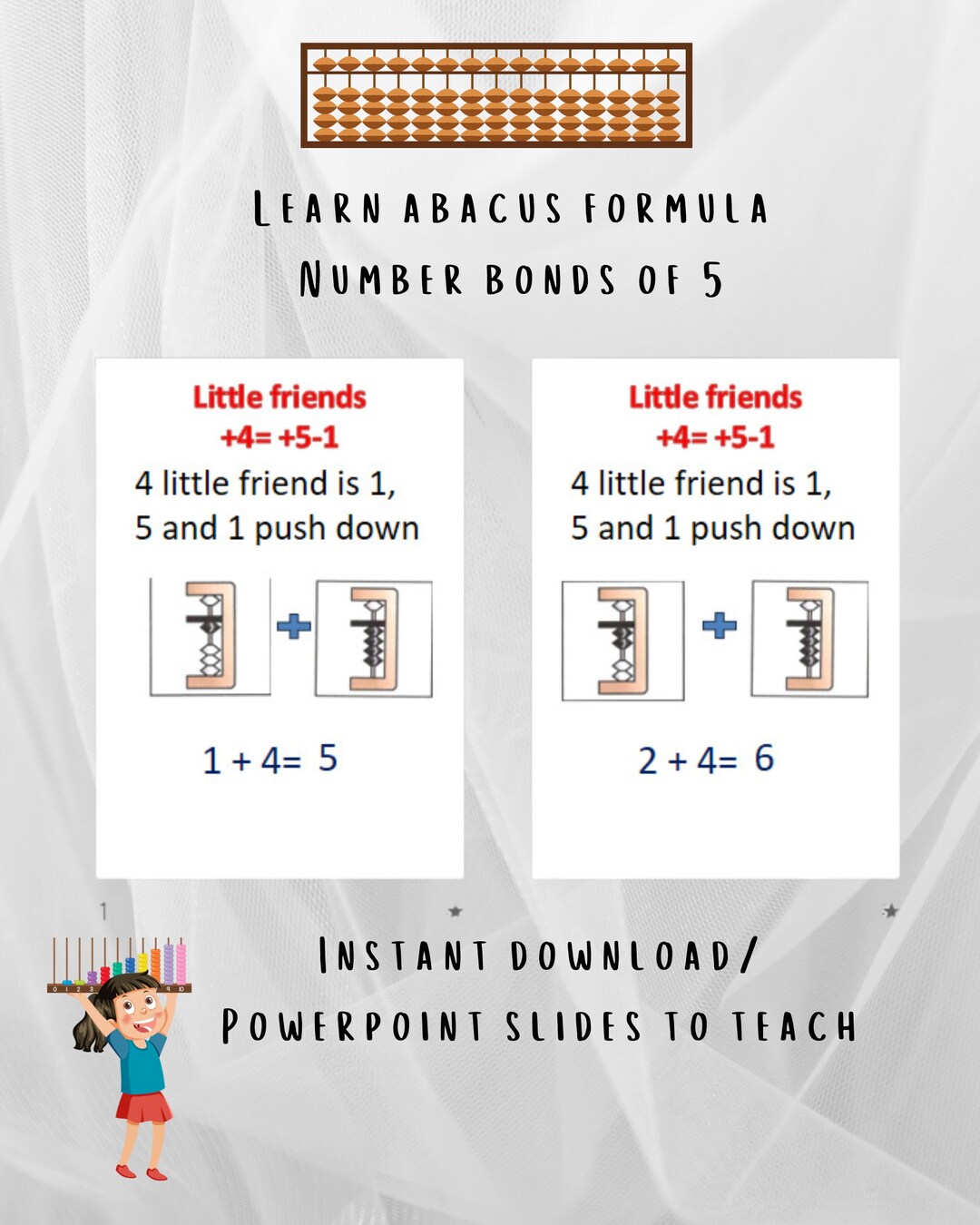 Abacus Powerpoint, Good Little Friends Formula, Bonds of 5, Math Sums ...