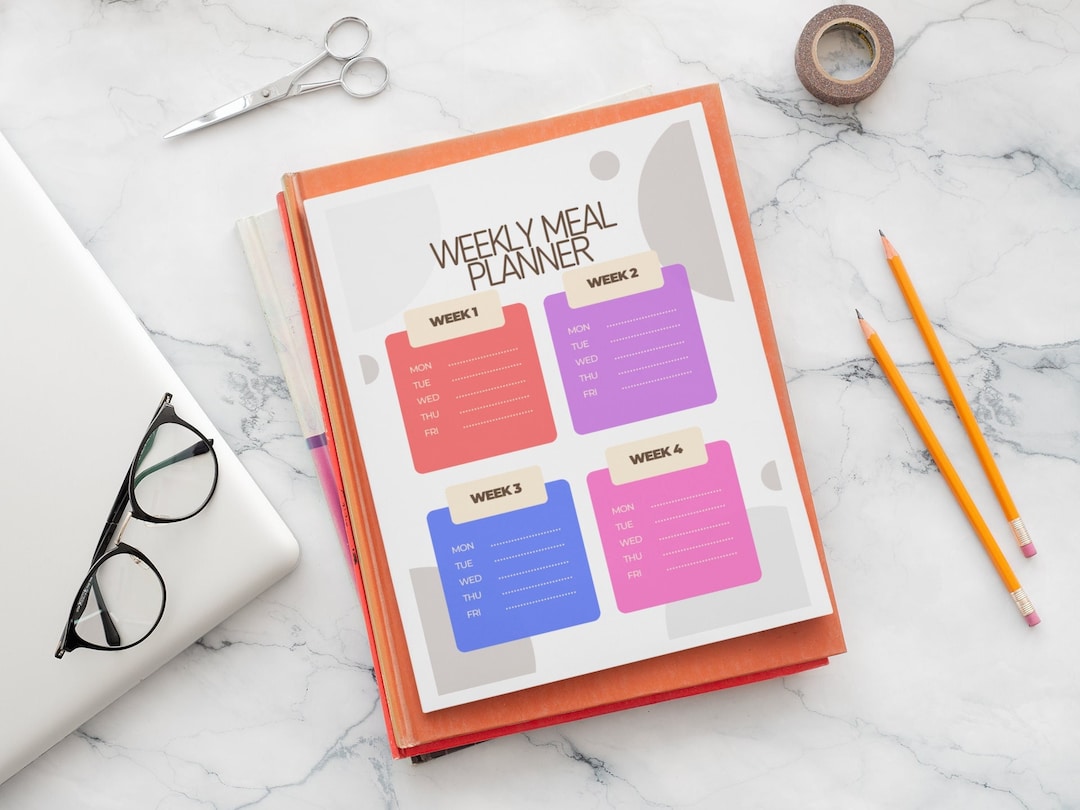 Weekly Meal Plan, Fitness Planner, Meal Prep, Healthy Meal Planner ...