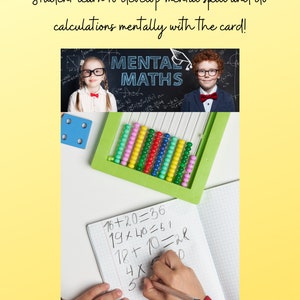 Mental Arithmetic Visualization Card: Abacus Math Practice (PDF) - Etsy