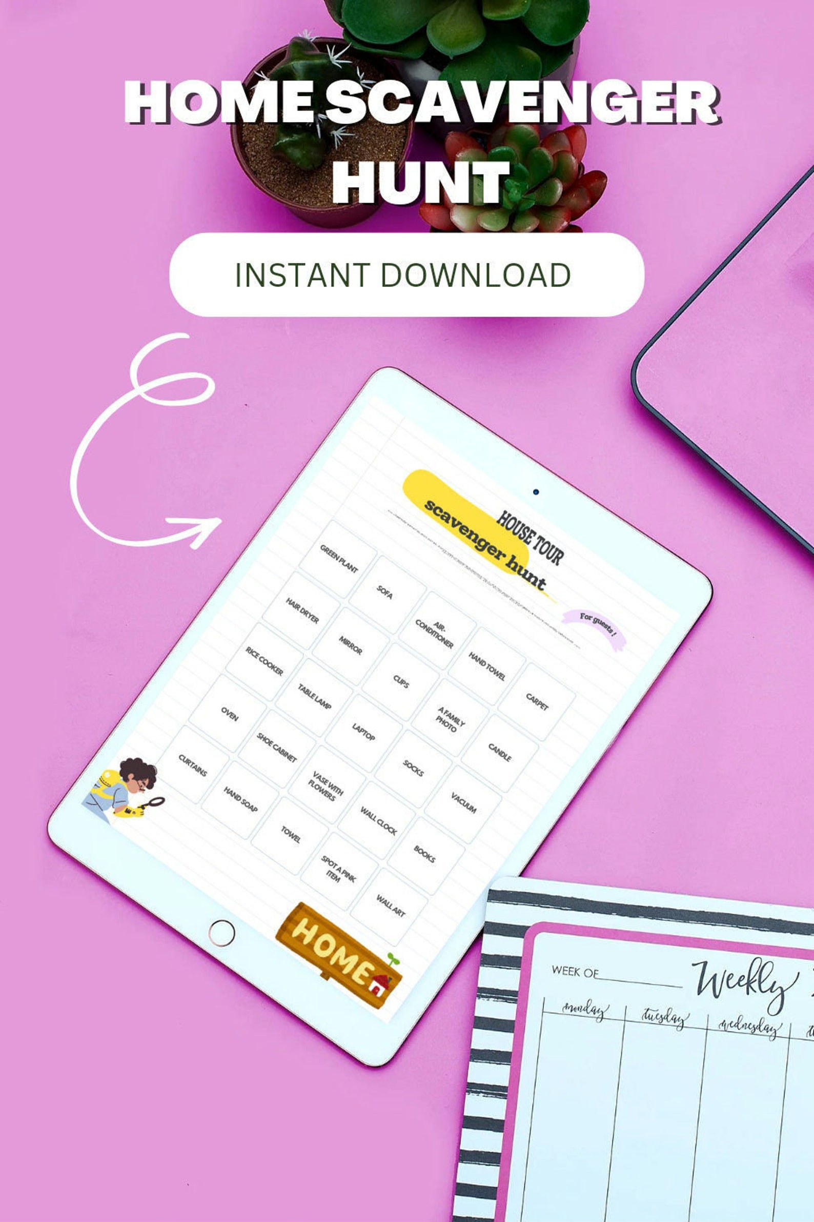 Housewarming Scavenger Hunt Game: House Tour Printable (PDF) - Etsy