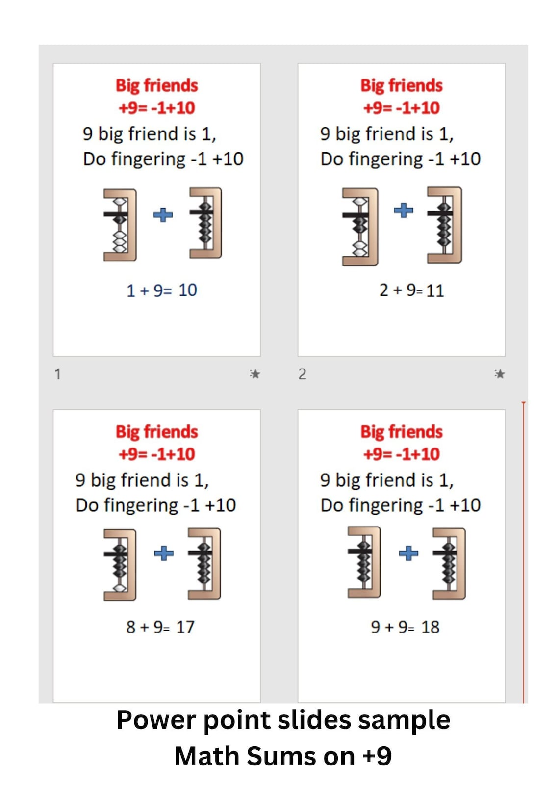 Abacus Powerpoint, Big Friends Formula, Bonds of 10, Math Sums, Soroban ...
