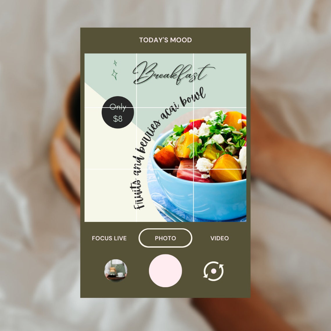 Food Instagram Template for Restaurant, Cafe Instagram Template, Food ...