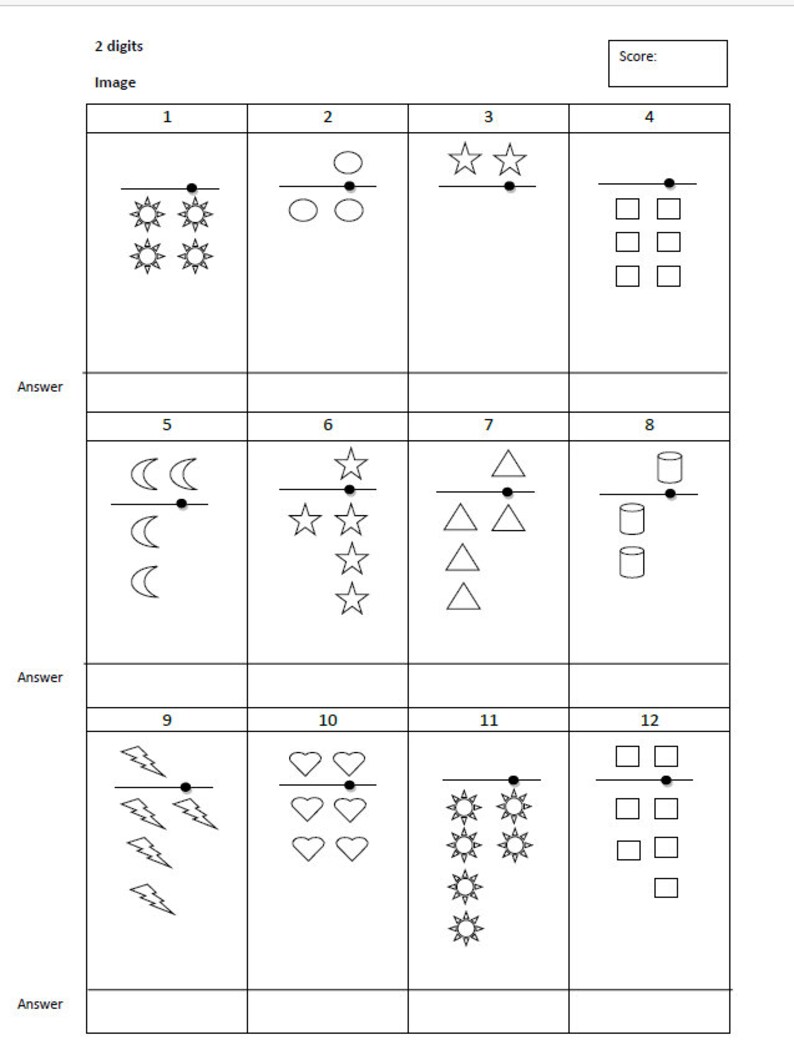 Abacus Beads, Mental Imaging Worksheet, Mental Visualization, Mental ...