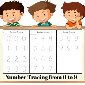 Preschool 3 in 1 Worksheets, Alphabet Letter Tracing Worksheet, Numbers ...