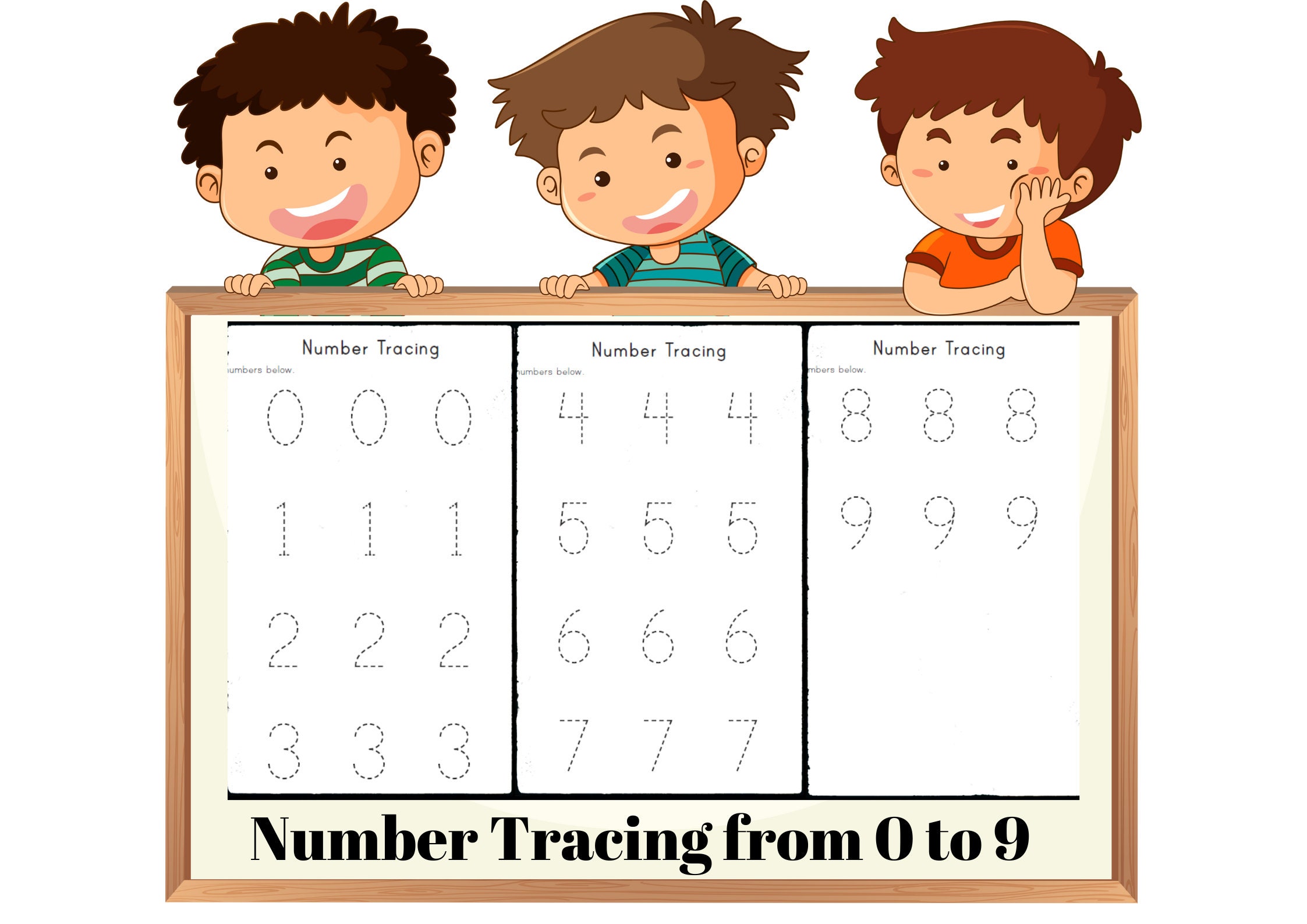 Preschool 3 in 1 Worksheets, Alphabet Letter Tracing Worksheet, Numbers ...