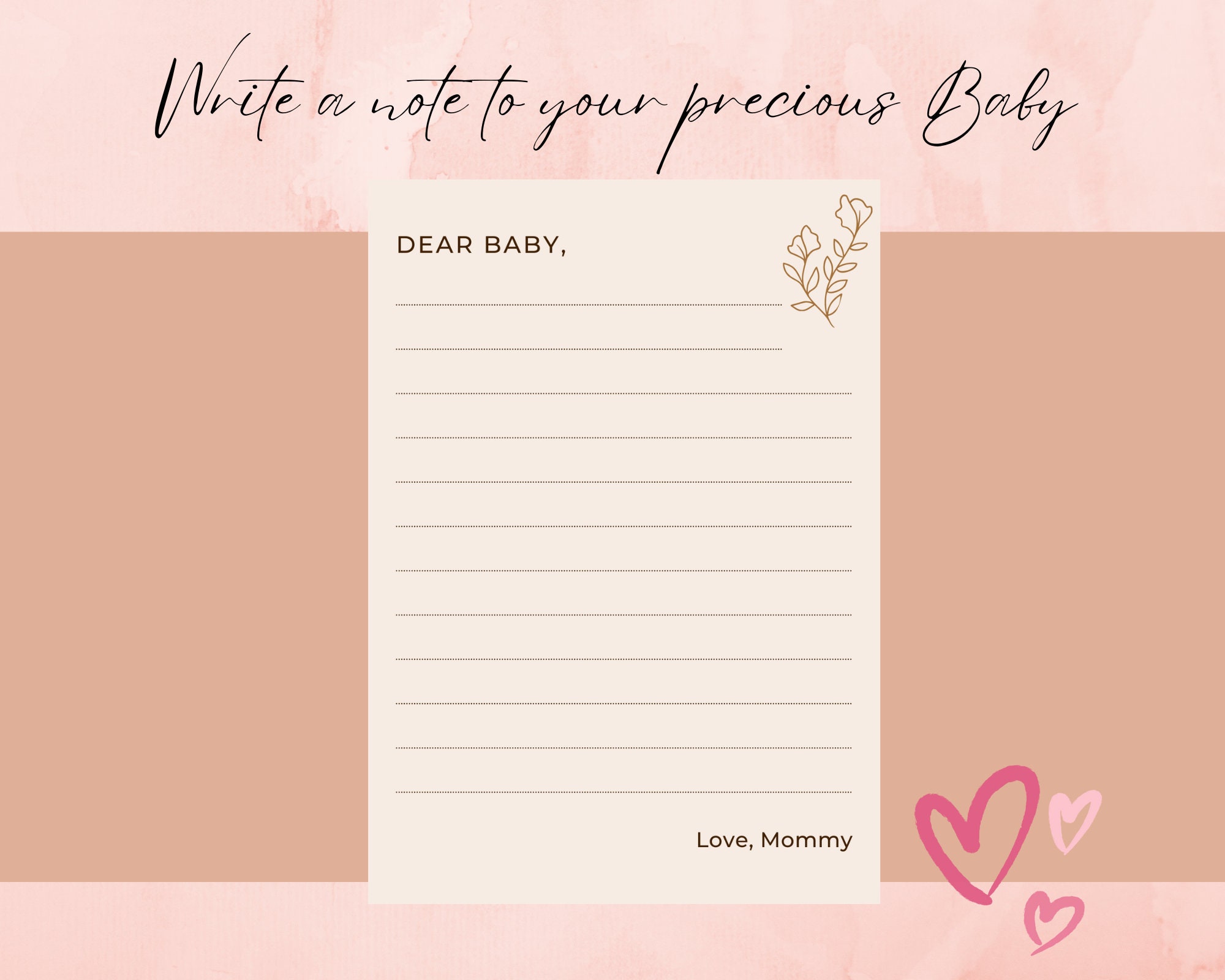 Boho Printable Pregnancy Journal, Pregnancy Milestone, Hospital Bag ...