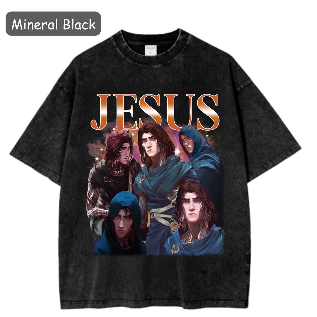 Viktor "jesus" Unisex Graphic Vintage-style Wash Shirt, Limited Viktor ...