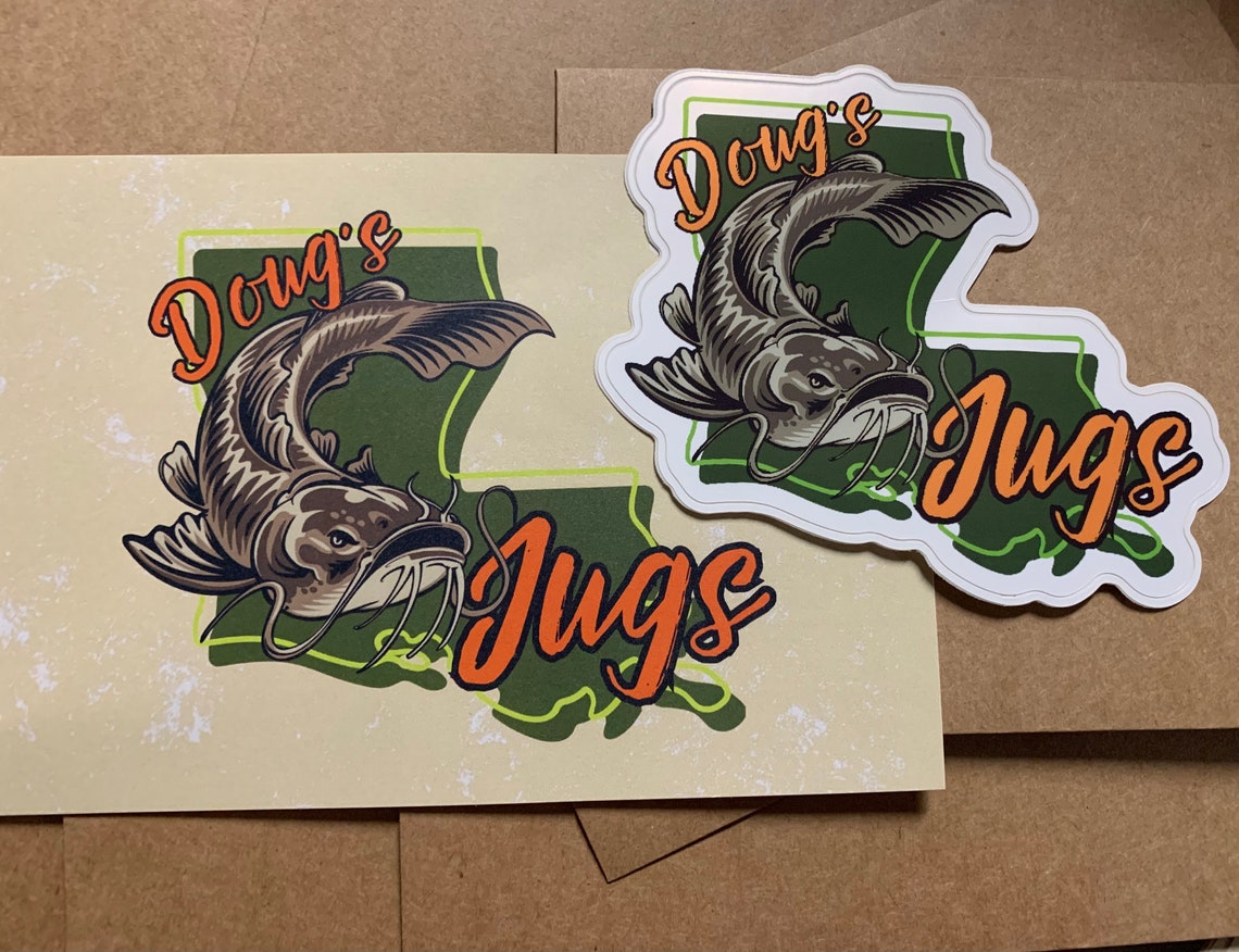 Doug’s Jugs Decal Sticker 4”x4” | Boat Sticker | Boat Decal | Tackle ...