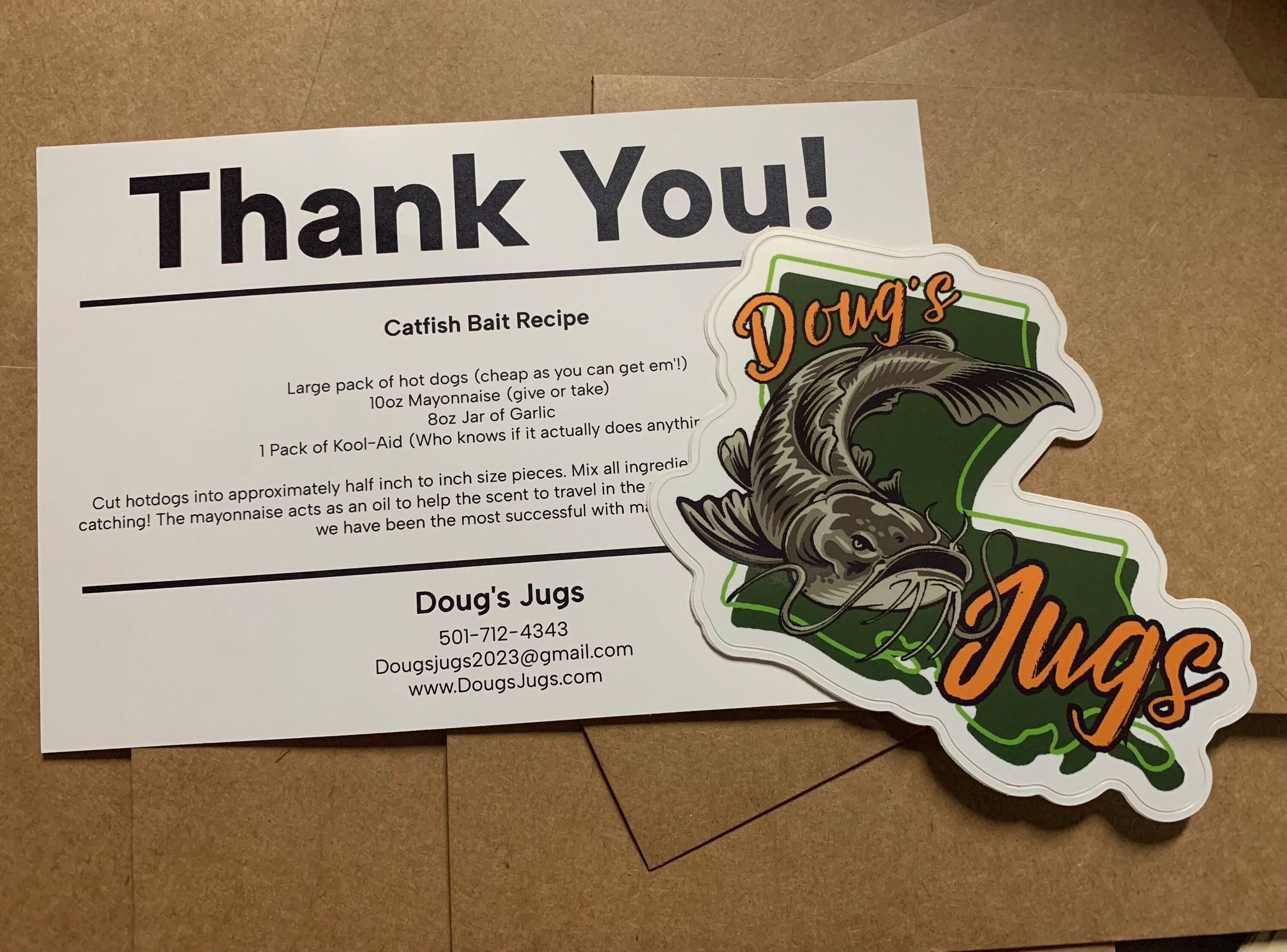 Doug’s Jugs Decal Sticker 4”x4” | Boat Sticker | Boat Decal | Tackle ...