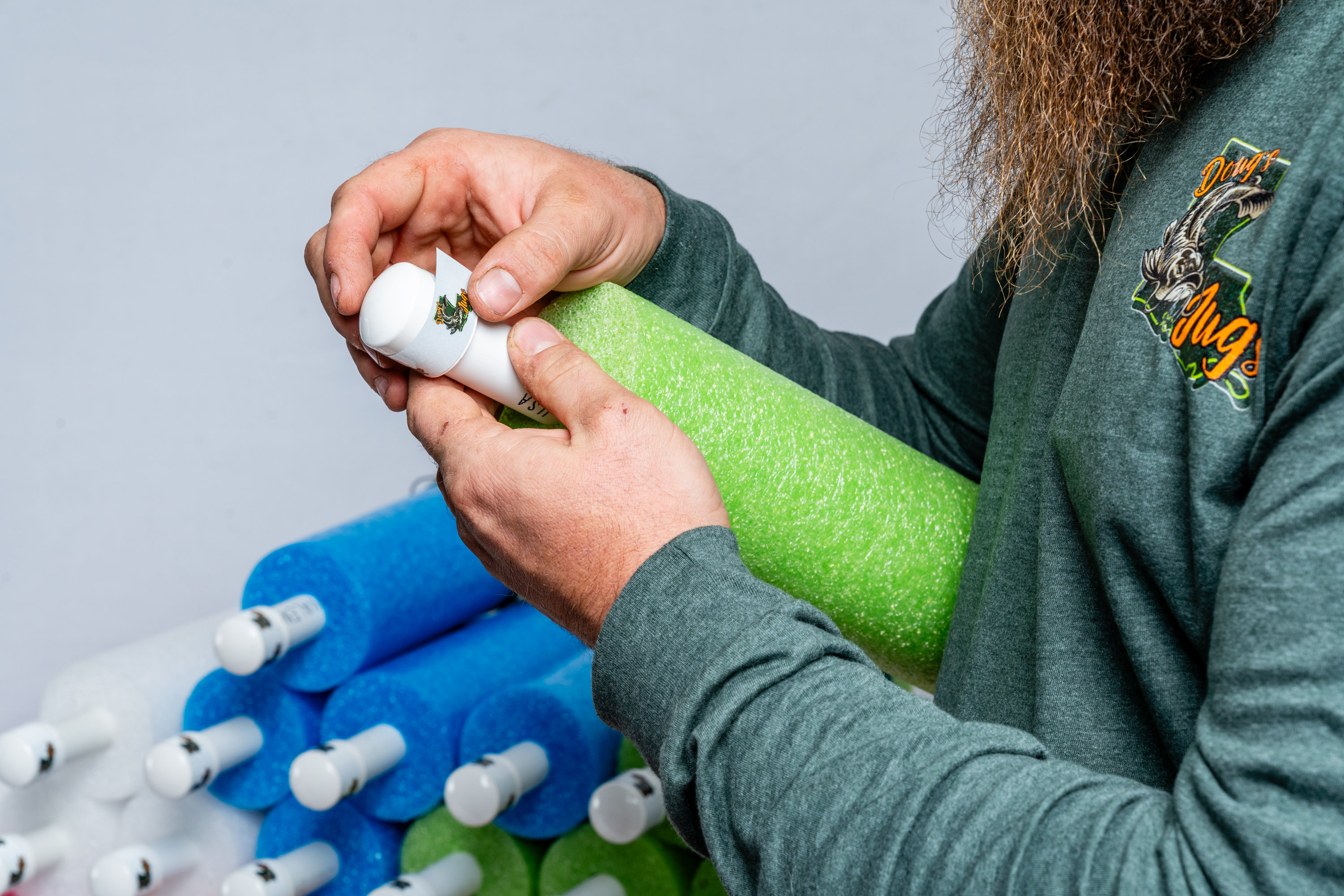 JUMBO Fishing Noodles Set of 10 YELLOW Custom Line | Circle Hook ...