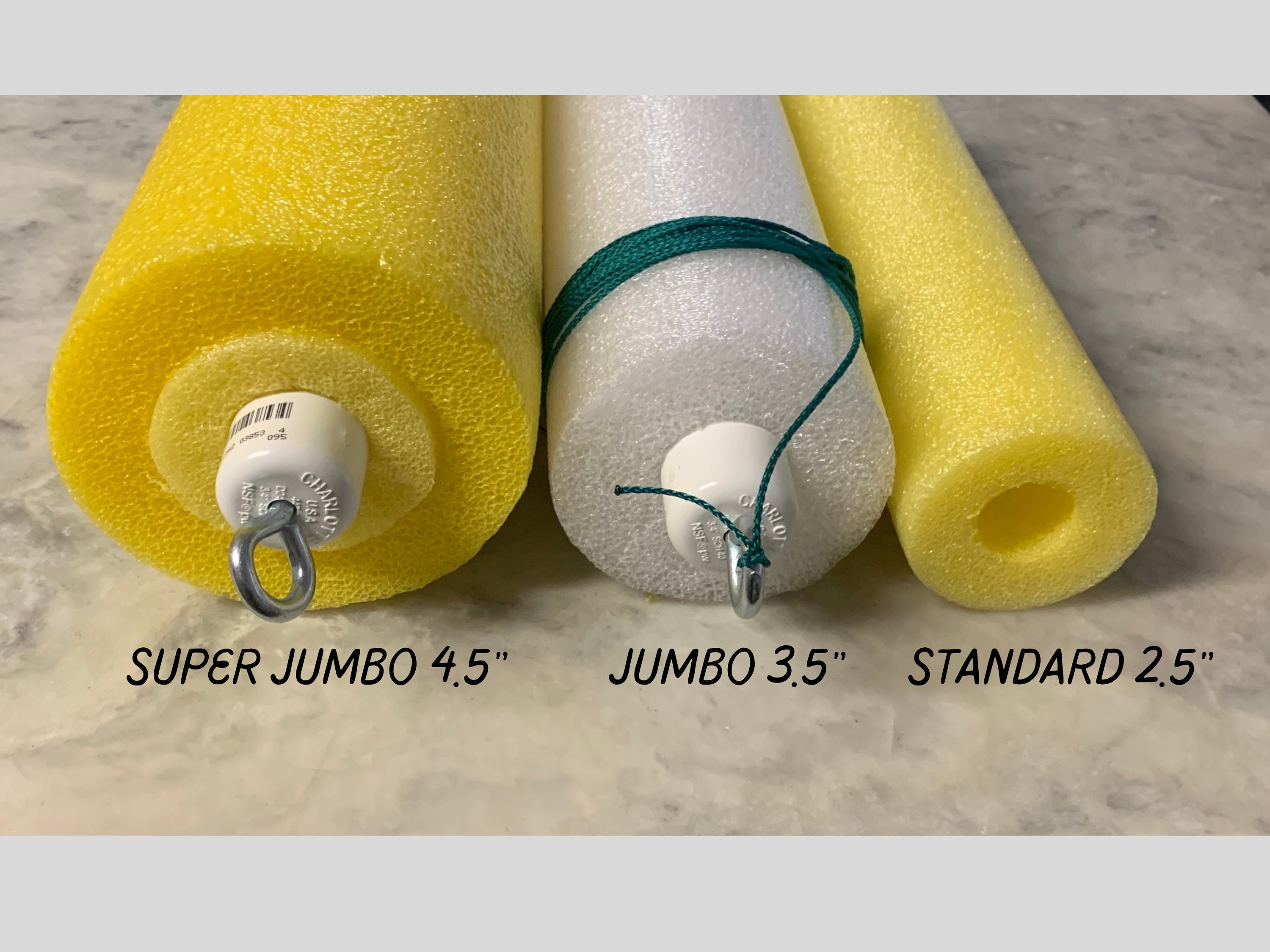 JUMBO Fishing Noodles Set of 10 YELLOW Custom Line | Circle Hook ...