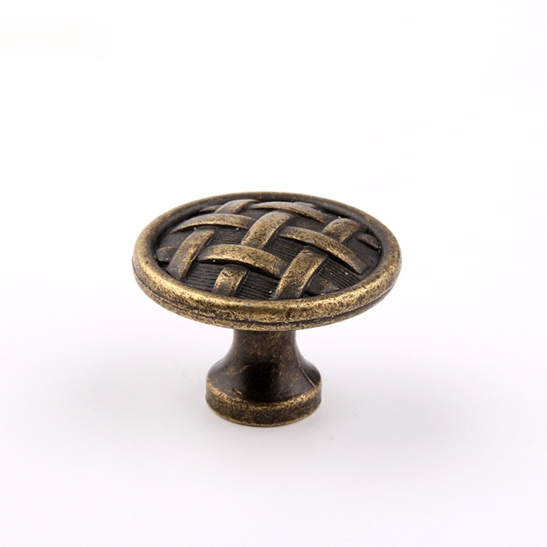 1.34 Antique Bronze Round Drawer Knobs Kitchen Drawer Pulls Vintage Kitchen Cabinet Knobs Pulls ...