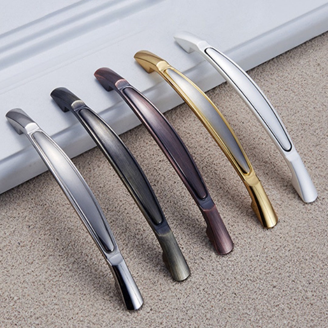 3.78 5 Modern Cabinet Door Pulls Handles Cupboard Handles Kitchen ...