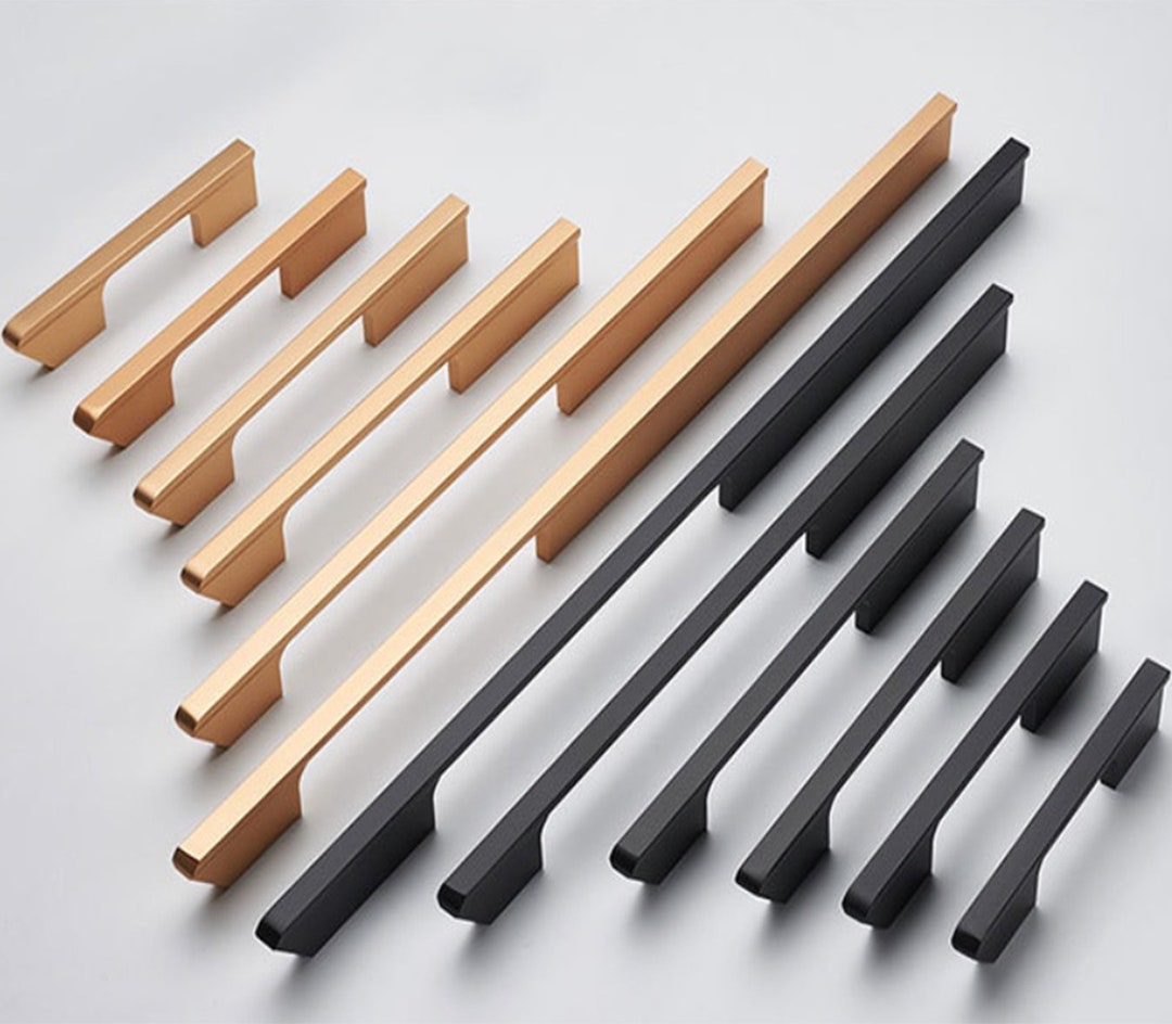 23.6 31.5 39.4 Black Extra Long Wardrobe Handles Cabinet Pulls Cupboard ...