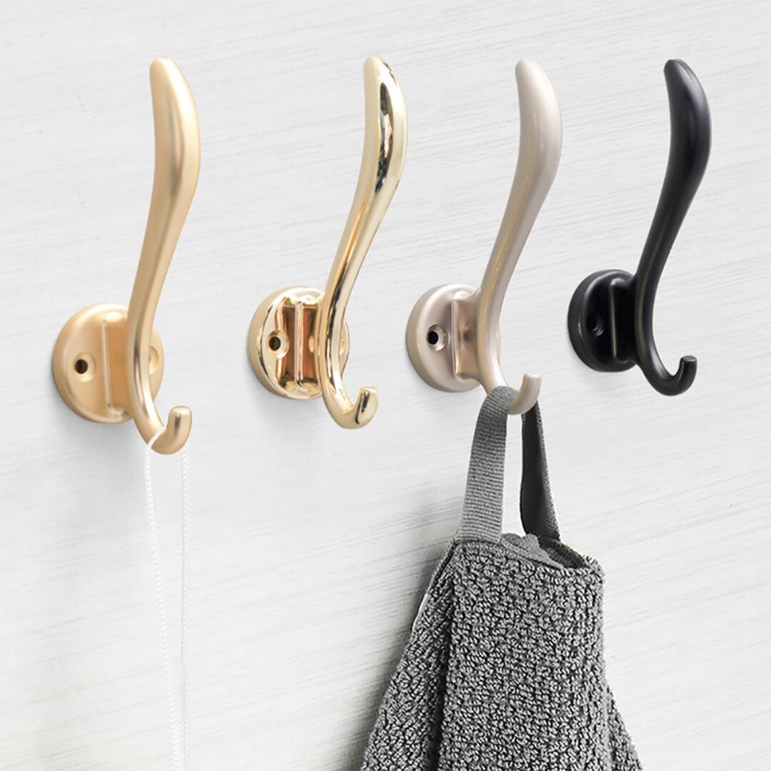 Gold Black Coat Hooks Modern Simple Wall Hooks Bath Room Hooks Clothese ...
