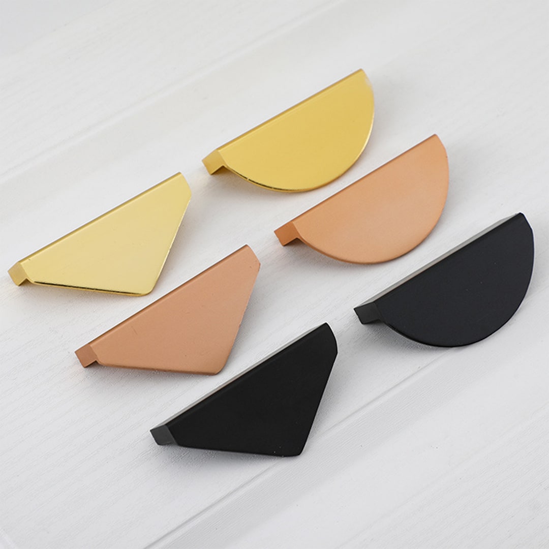 2.5" New Chinese Style Triangle Semicircle Cabinet Door Handle Kitchen ...