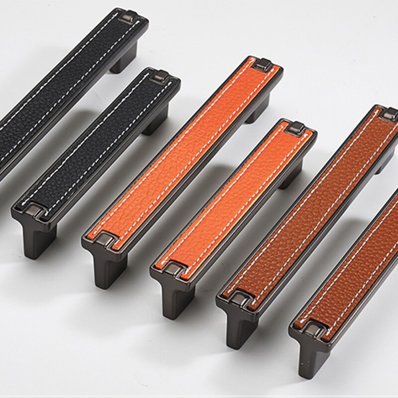 Leather Drawer Pulls - Etsy