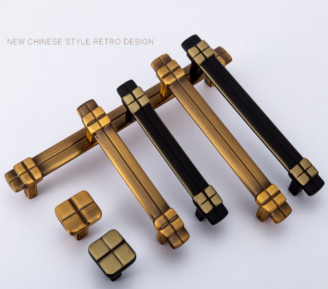 3.75" 5" 7.56" Asian Cabinet Door Pulls Retro Kitchen Drawer Knobs ...