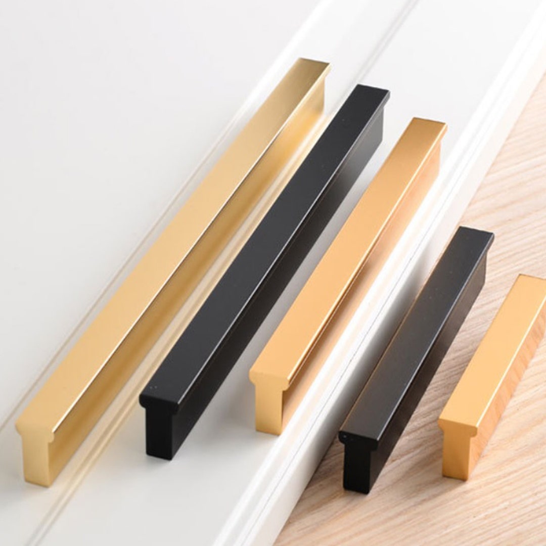 23.6 31.5 Gold Extra Long T Style Modern Kitchen Cabinet Pulls Wardrobe ...