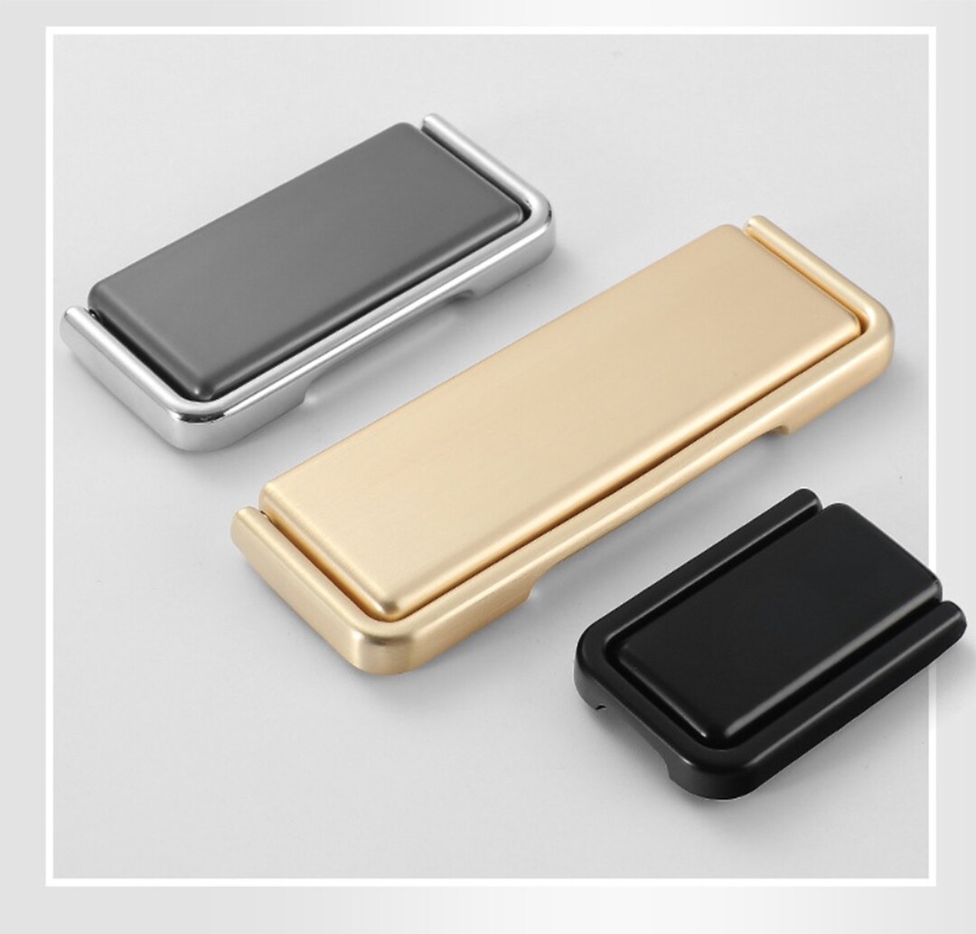 1.25 2.5 3.75 Kitchen Flat Cabinet Pulls Handles Modern Flat Cupboard ...