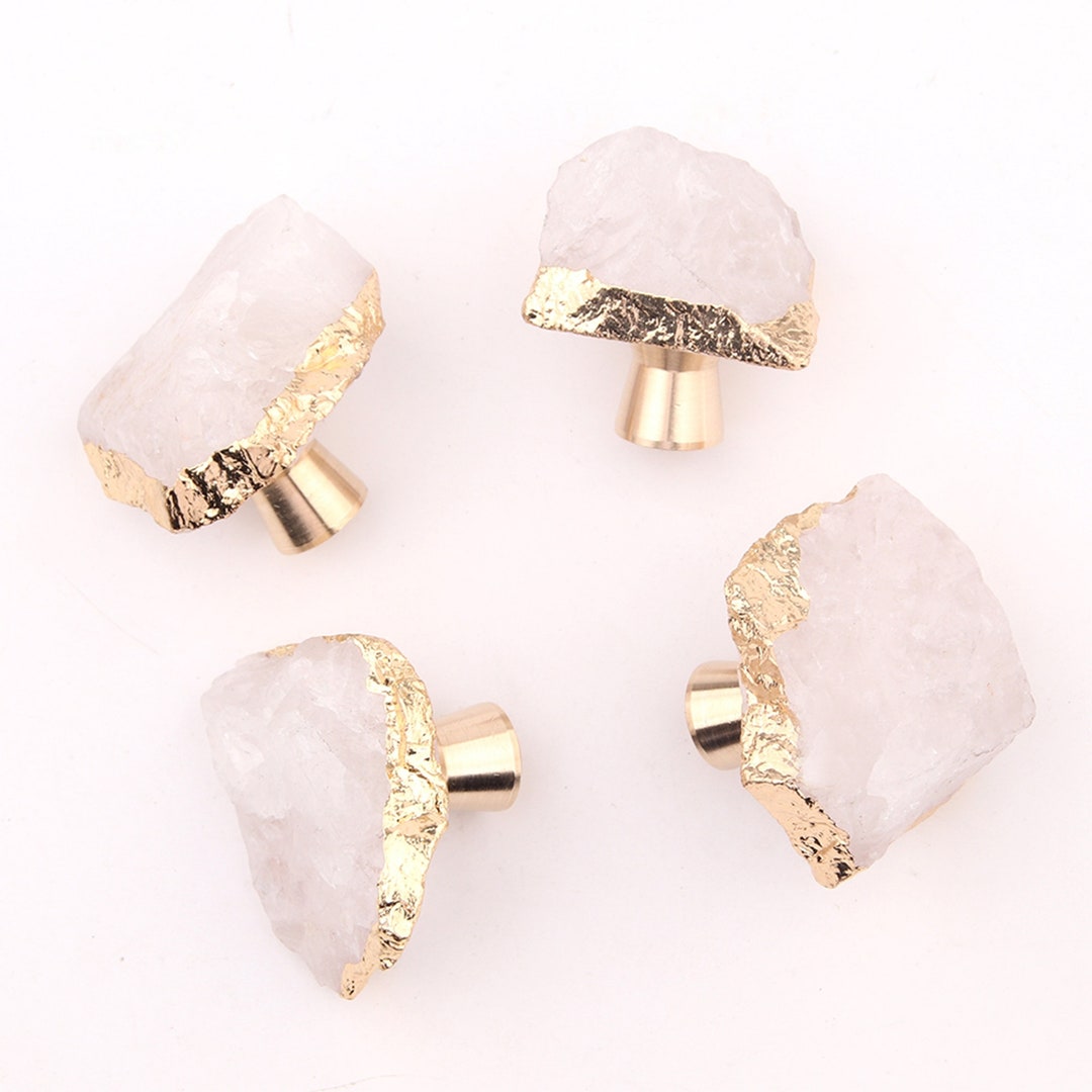 Luxury White Crystal Cabinet Door Knobs Pulls Jewelry Box Drawer Knobs ...