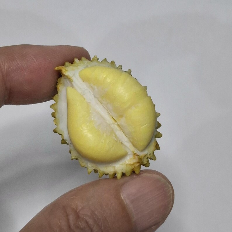 Mini Durian, Miniature Durian, Fruit for Dollhouse, Handmade Miniatures ...