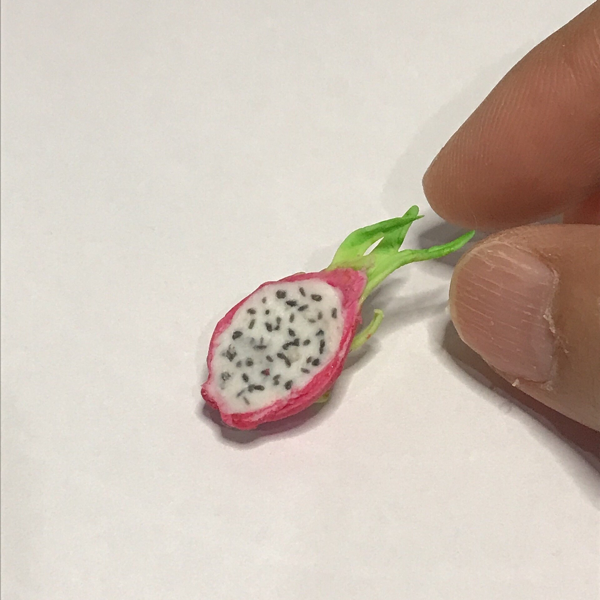 Miniature Dragon Fruit, Mini Fruits, Mini Dragon Fruit, Dollhouse Fruit ...
