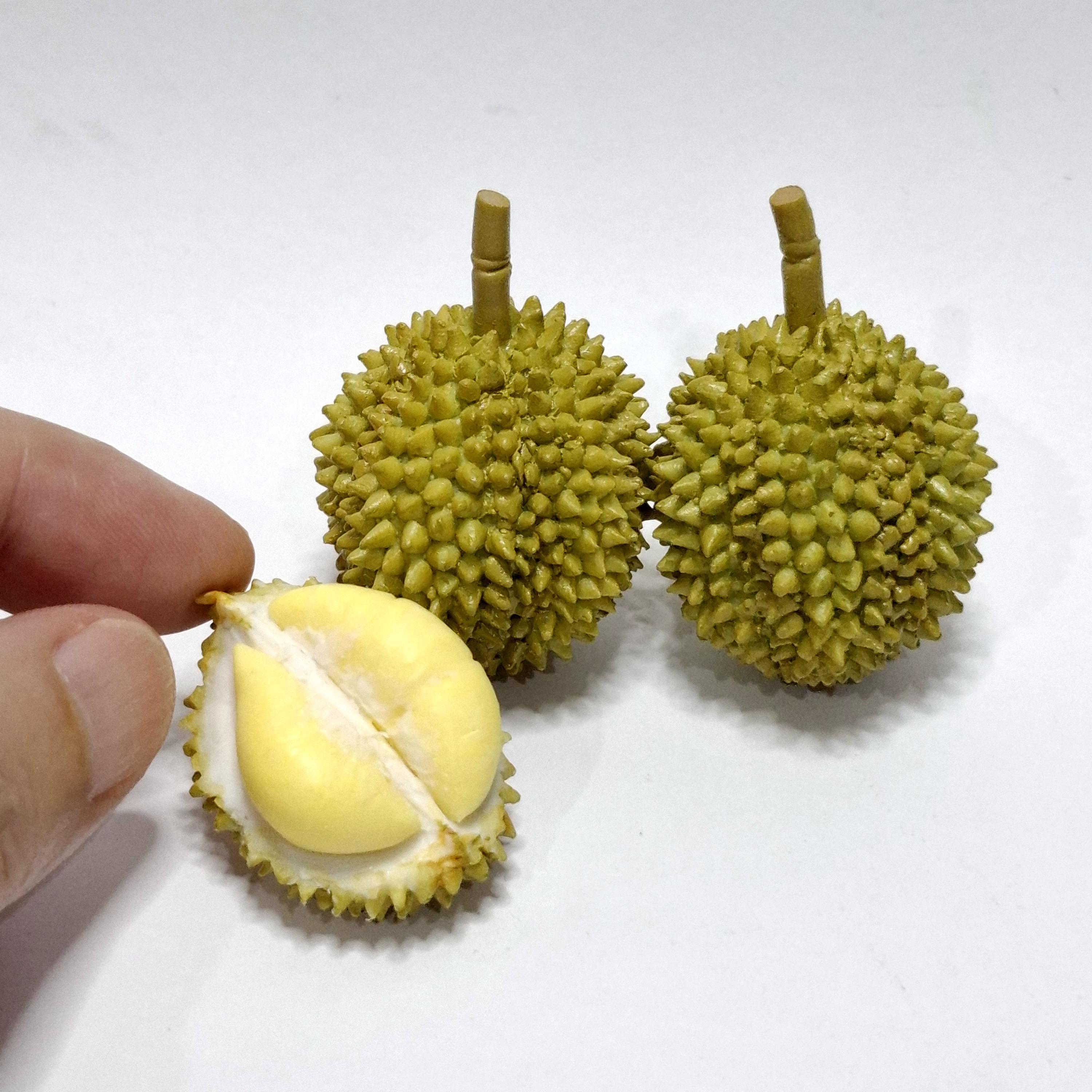 Mini Durian, Miniature Durian, Fruit for Dollhouse, Handmade Miniatures ...