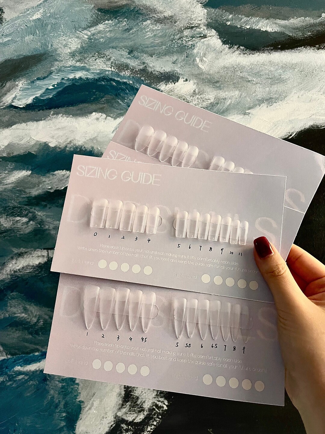 Nail Sizing Kit-press on Nails Find Your Sizes Before Ordering for ... Nail Sizing Kit-press on Nails Find Your Sizes Before Ordering for ...