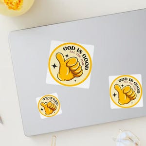 Sticker | God is Good All the Time Sticker | Thumbs Up - Etsy
