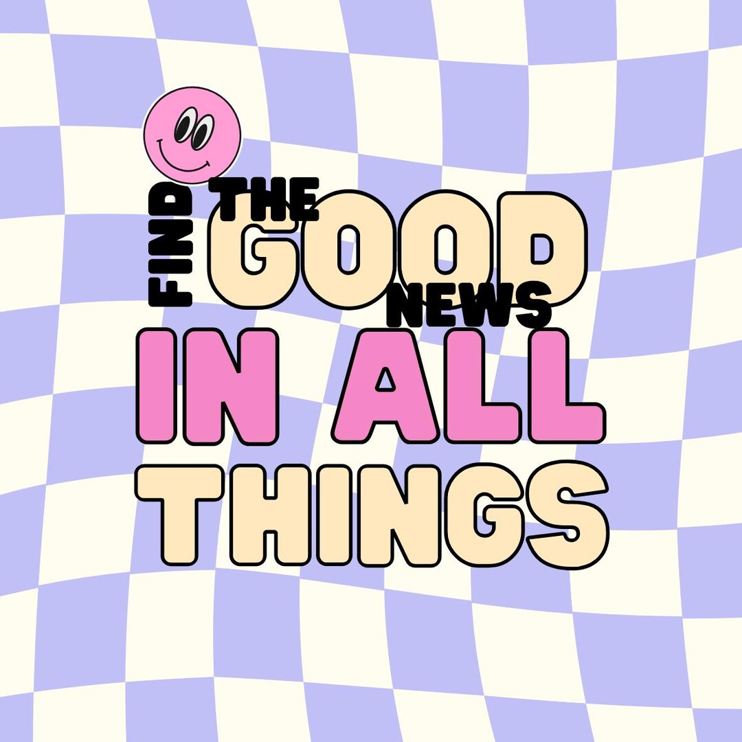 Sticker | Find the Good News / Tell the Good News Sticker | Retro ...