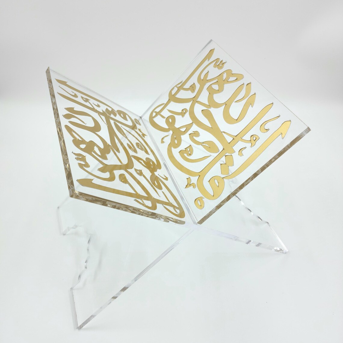 Acrylic Quran Stand With Quran - Etsy