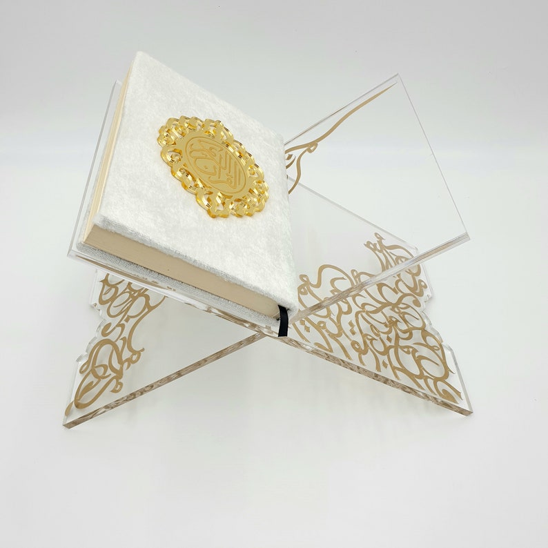 Acrylic Quran Stand With Quran - Etsy
