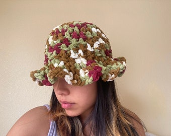 Wavy Bucket Hat Crochet - Etsy